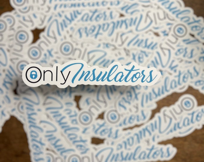 Onlyinsulators Waterproof Vinyl Sticker Blue Collar Insulators - Etsy
