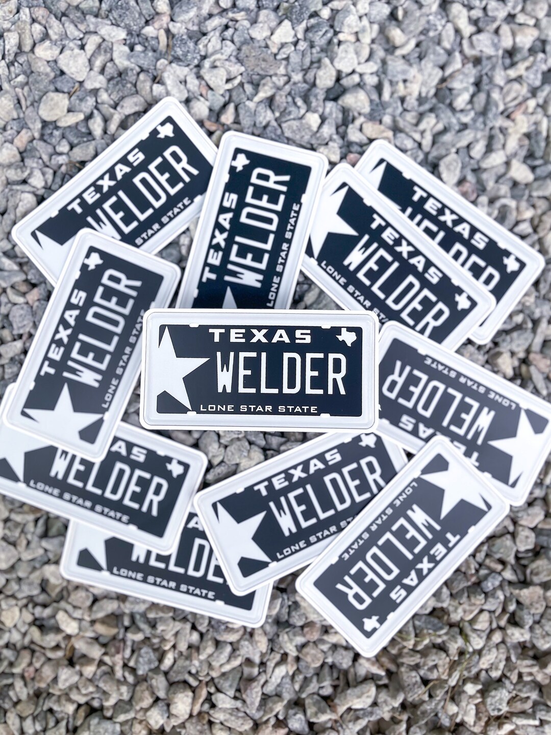 Texas Welder License Plate Waterproof Vinyl Sticker - Etsy