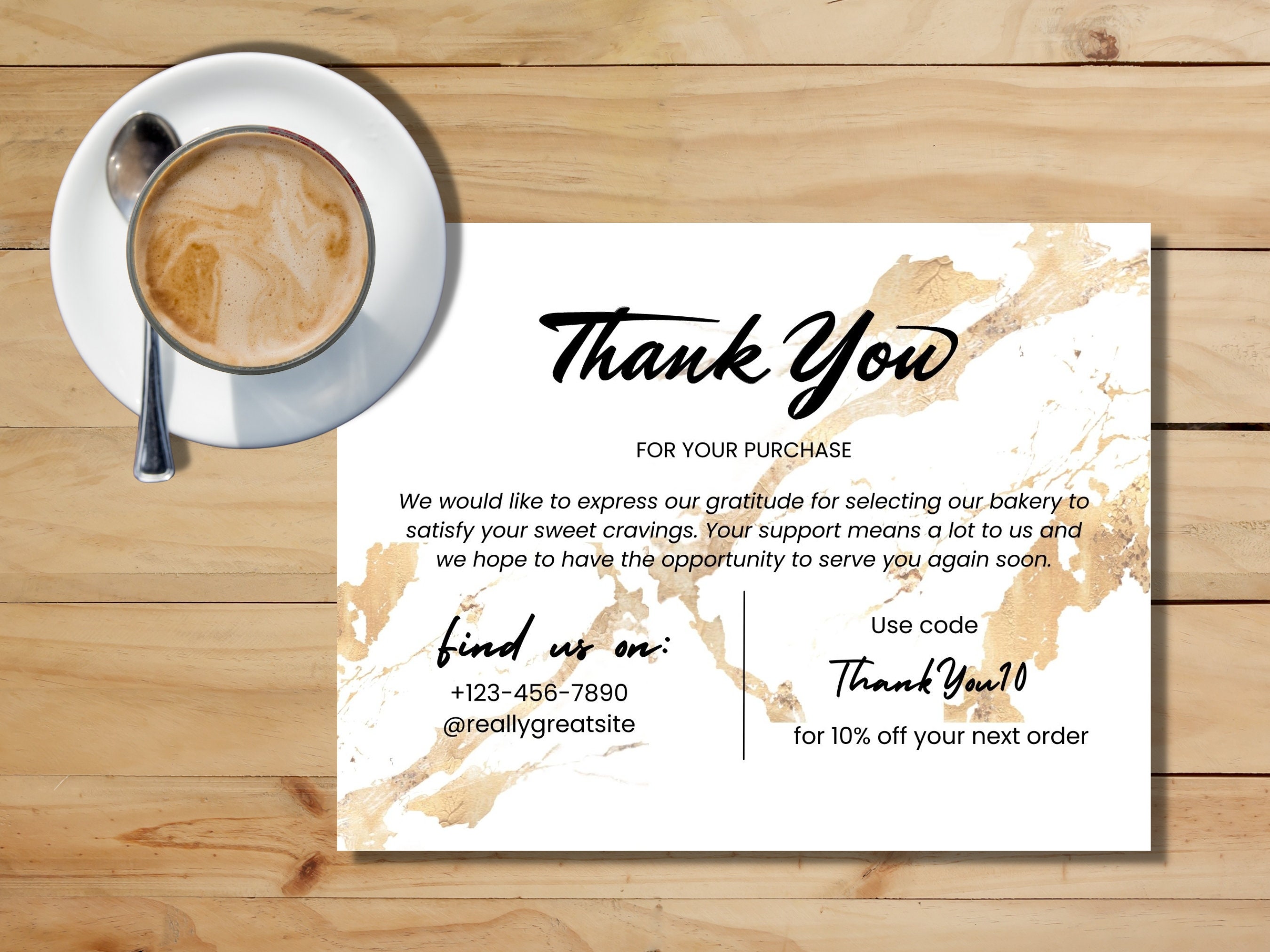 Cake Care Instructions and Thank You Cards, Bakery Branding Kit, Bakery ...