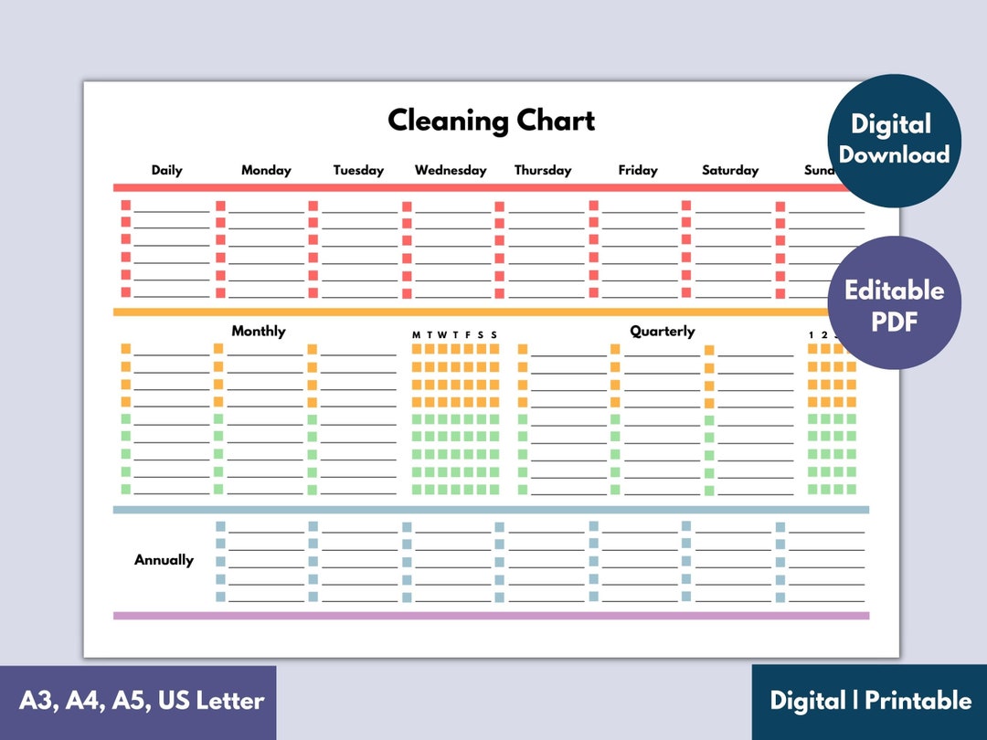 Cleaning Schedule, Family Chore Chart, Cleaning Checklist, Adhd ...