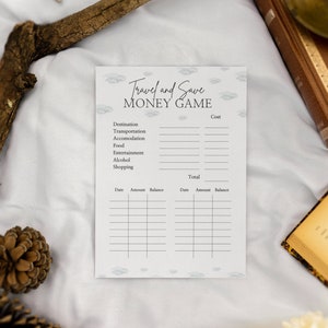 Travel Money Saving Challenge, Financial Planner Printable, Savings ...