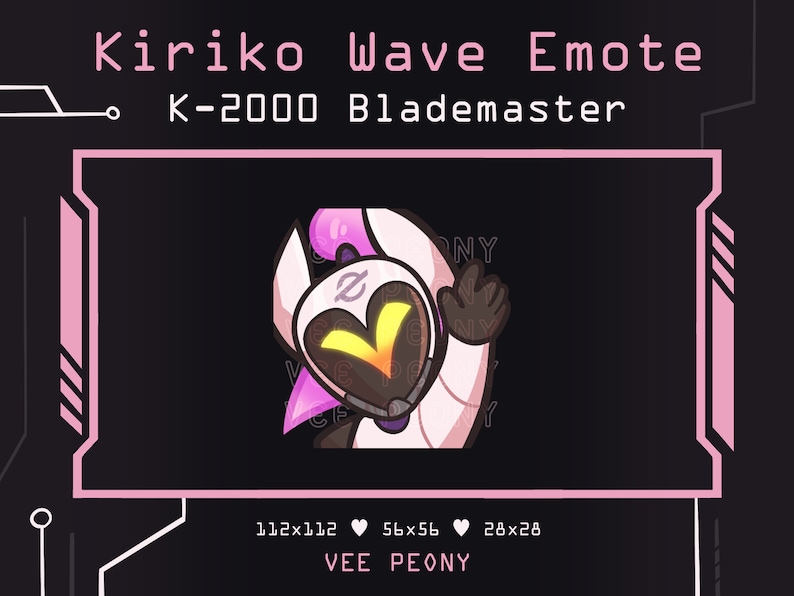 Kiriko K-2000 Blademaster Wave Emote - Overwatch 2 - Twitch/discord/youtube Emote - Etsy