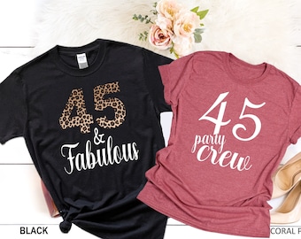 45th Birthday Shirt - Etsy