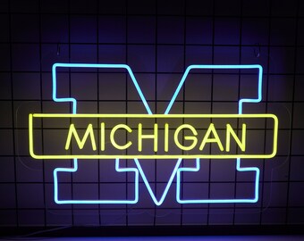 Michigan Led Light Sign - Etsy
