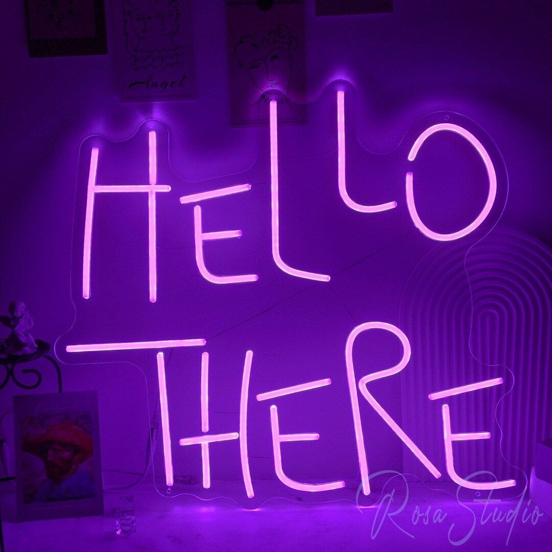 Custom Hello There Hell Here Neon Sign Halloween Decor - Etsy