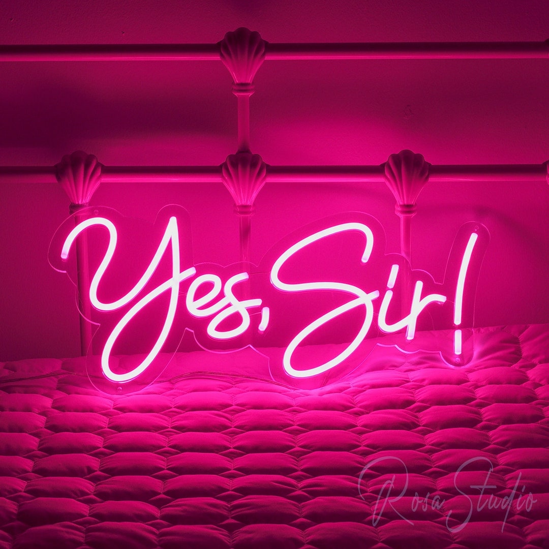 Yes Sir Neon Sign Custom Led Light Business Neon Light - Etsy