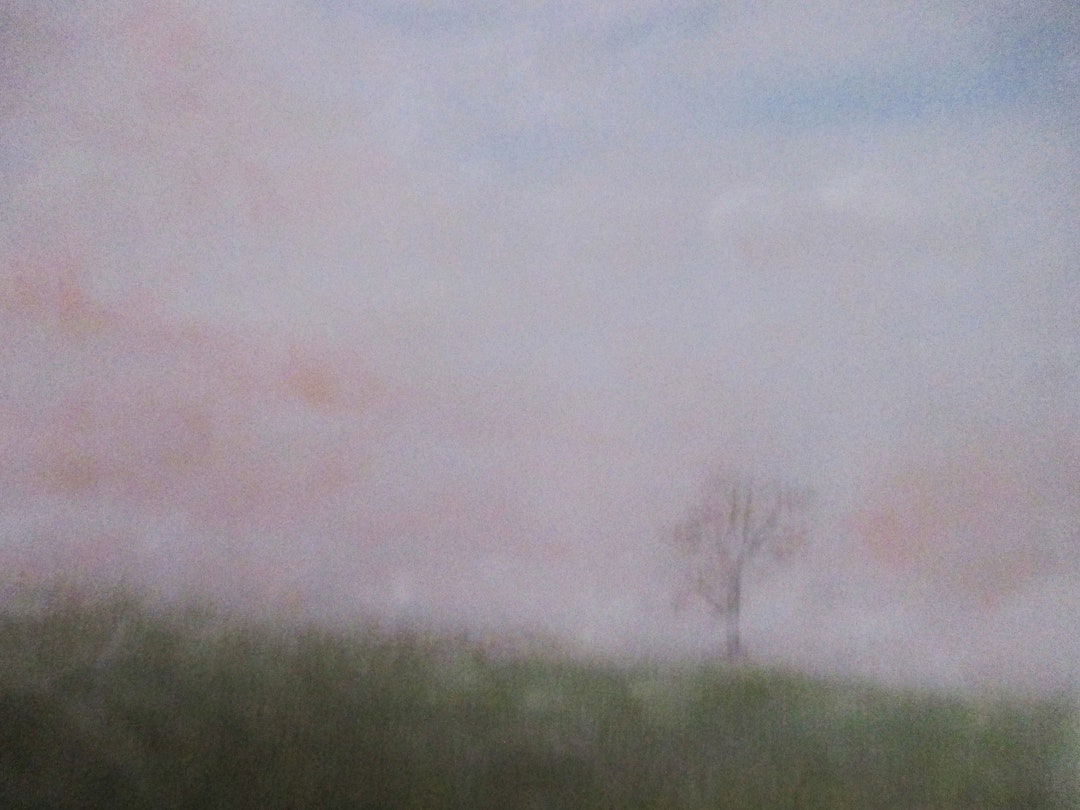 Landscape the Fog Painting Landscape Fog Oil Painting Pastel Colors ...