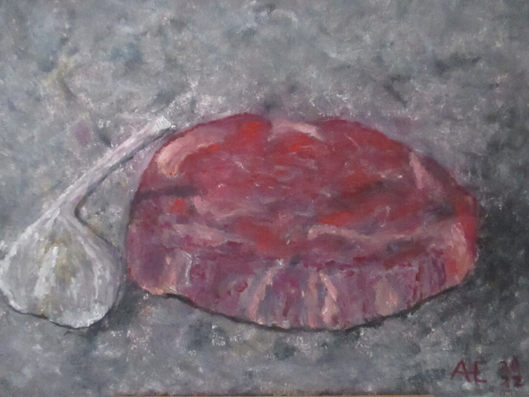 Painting of Beef Still Life Oil Painting Style Life Painting Meat ...