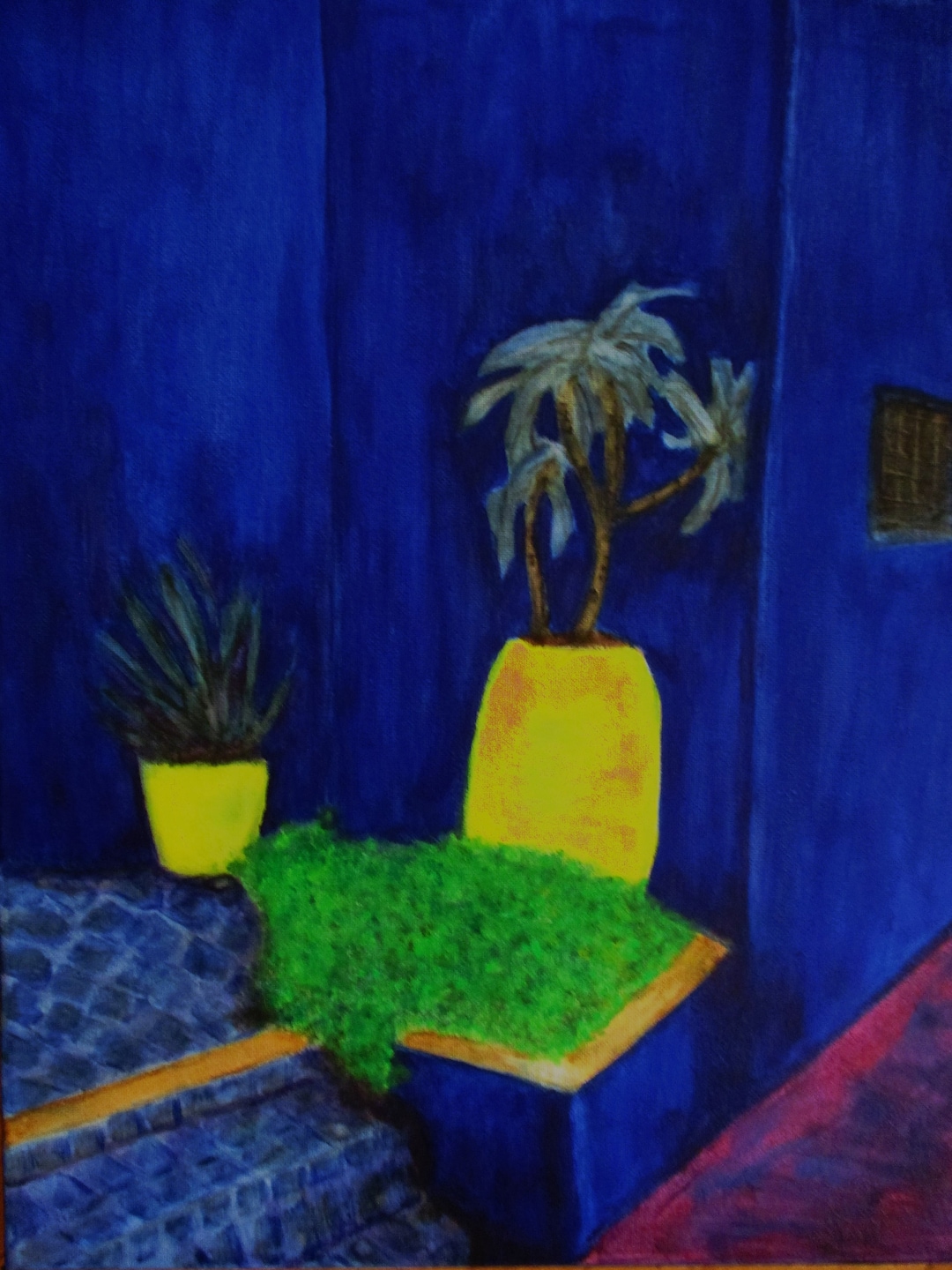 Strong Colors Moroccan Garden Paintings Le Jardin Majorelle Travel ...
