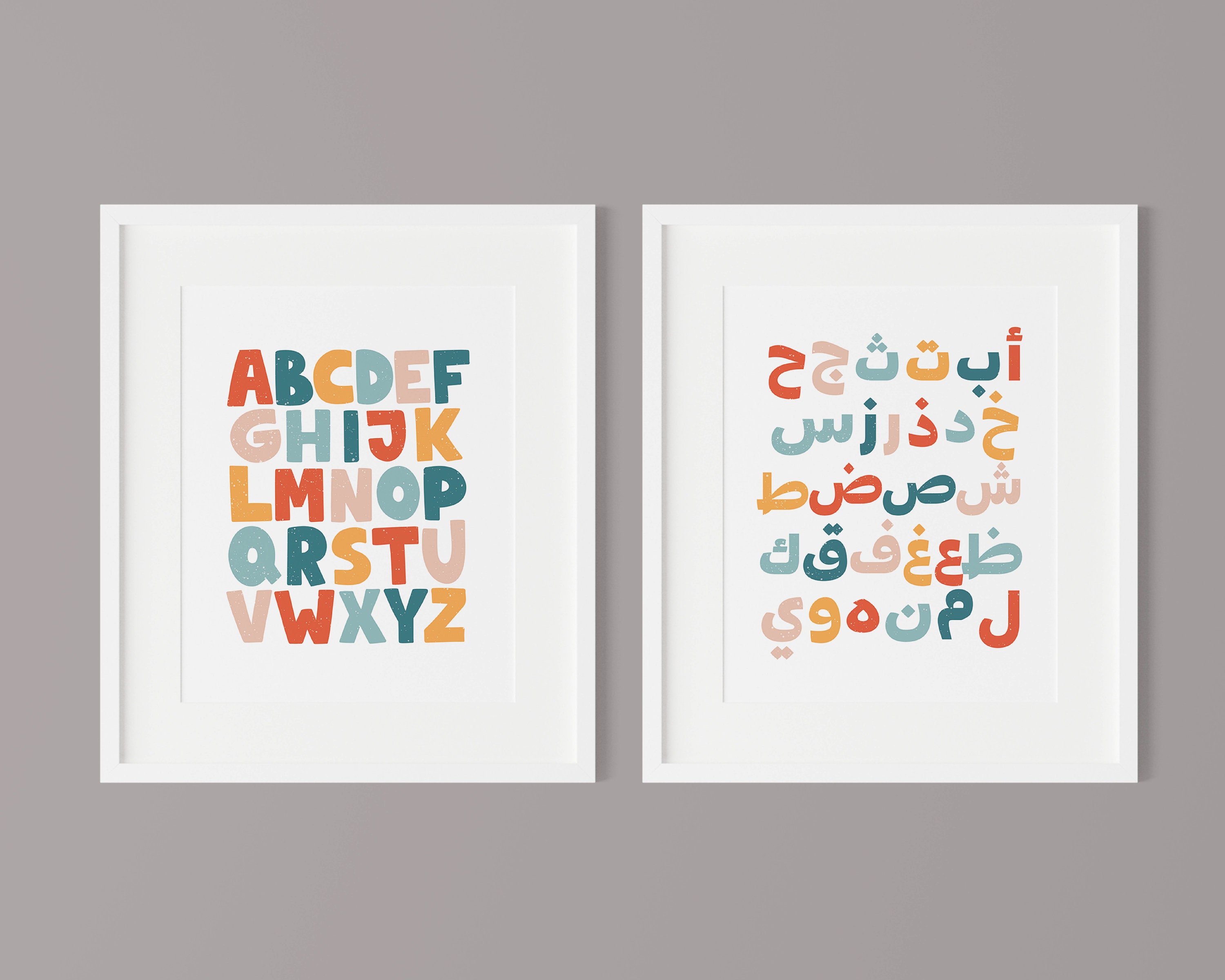 Poster Set ABC Alif Ba Ta Alphabet Arabic Letters German - Etsy Canada
