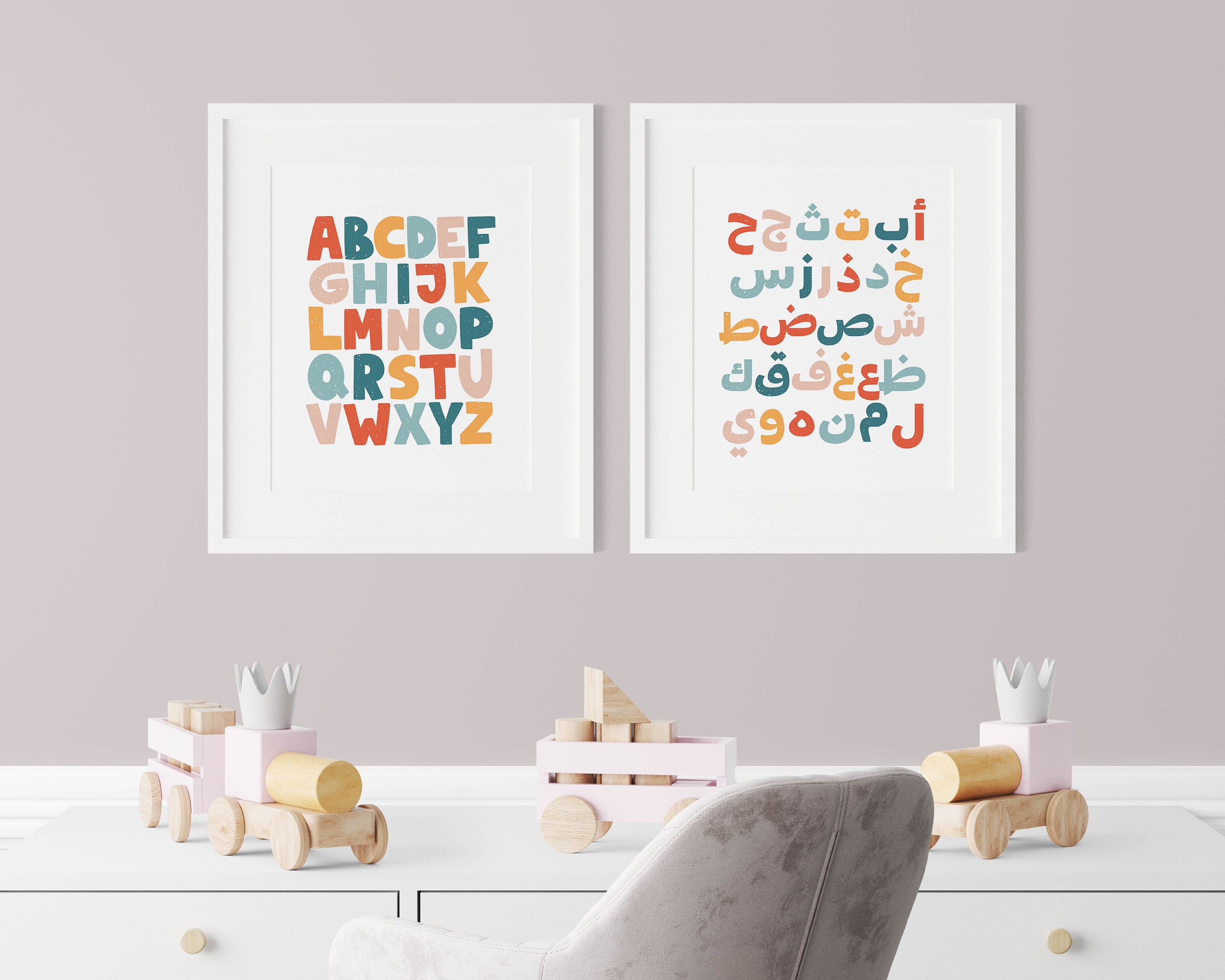 Poster Set ABC Alif Ba Ta Alphabet Arabic Letters German - Etsy Canada