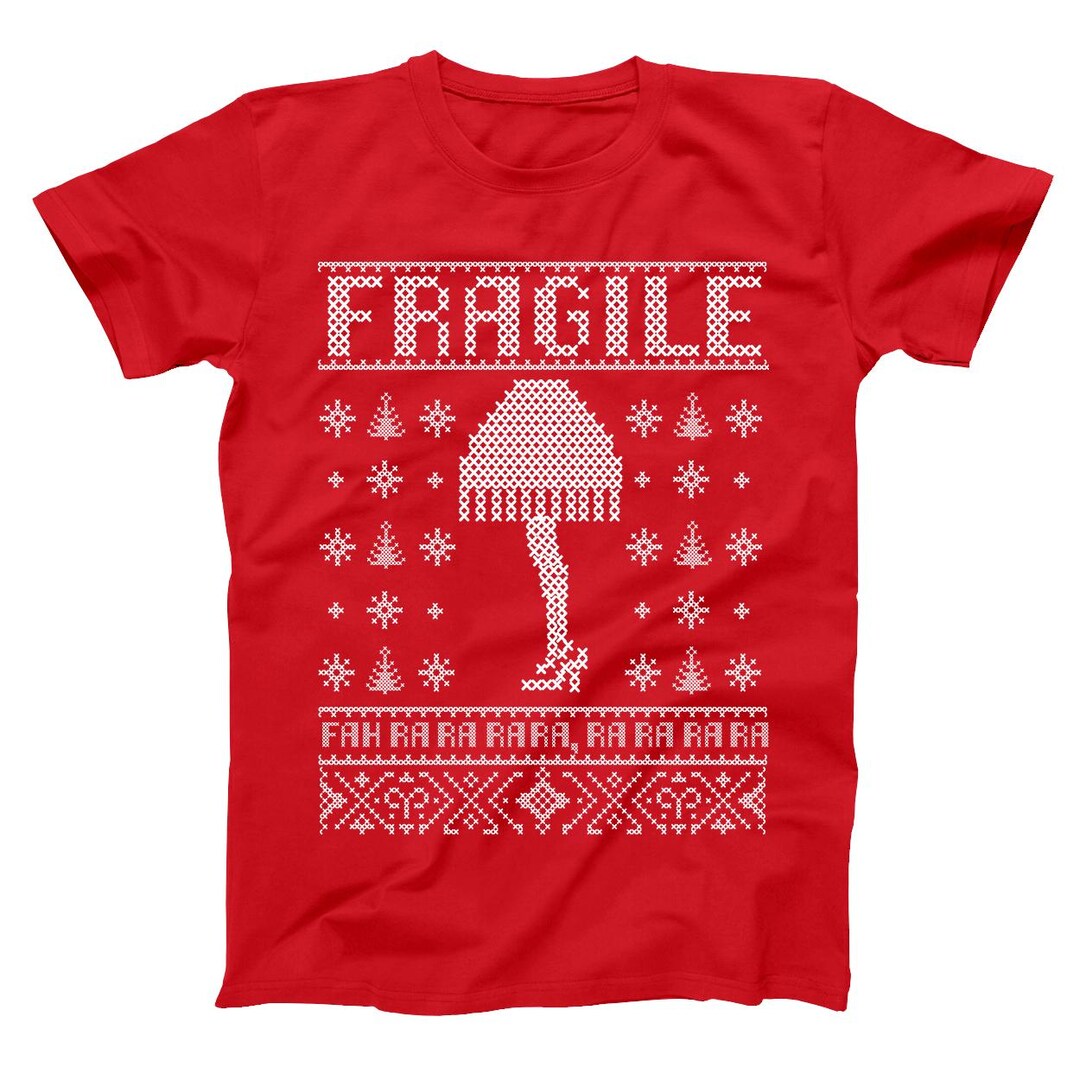 FRAGILE Leg Lamp Funny a Christmas Story Movie Xmas Holiday Party ...