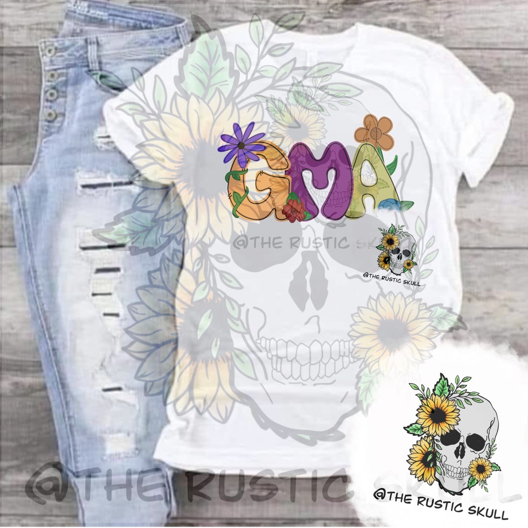 Gma Floral Tshirt Png Digital Download - Etsy