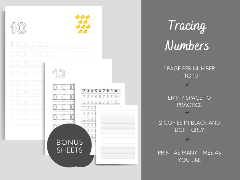 Printable Handwriting Practice Sheets, Handwriting Worksheets Bundle ...