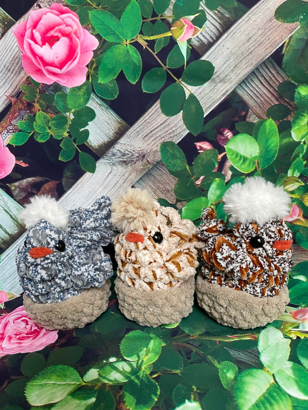 Mini Poofy Head Chicken With Nest Crochet Pattern, Beginner Friendly ...