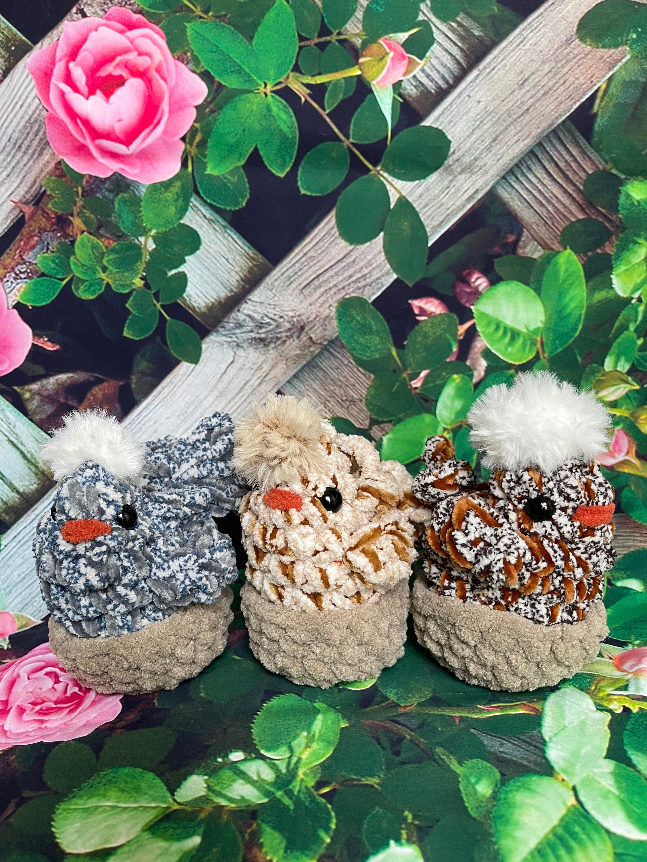 Mini Poofy Head Chicken With Nest Crochet Pattern, Beginner Friendly ...