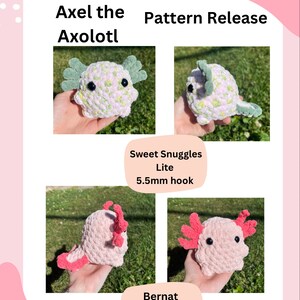 Axel the Axolotl, No Sew Crochet Pattern, Amigurumi Pattern - Etsy