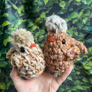 Mini Poofy Head Chicken With Nest Crochet Pattern, Beginner Friendly ...