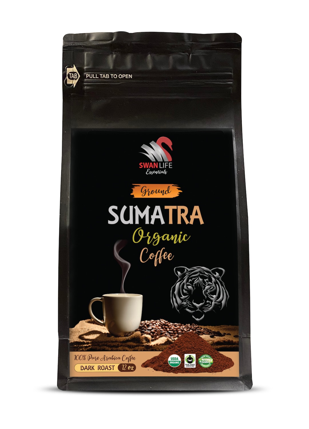 Sumatra Ground Coffee Dark Roast - Sumatra Ground Organic Coffee, Dark ...