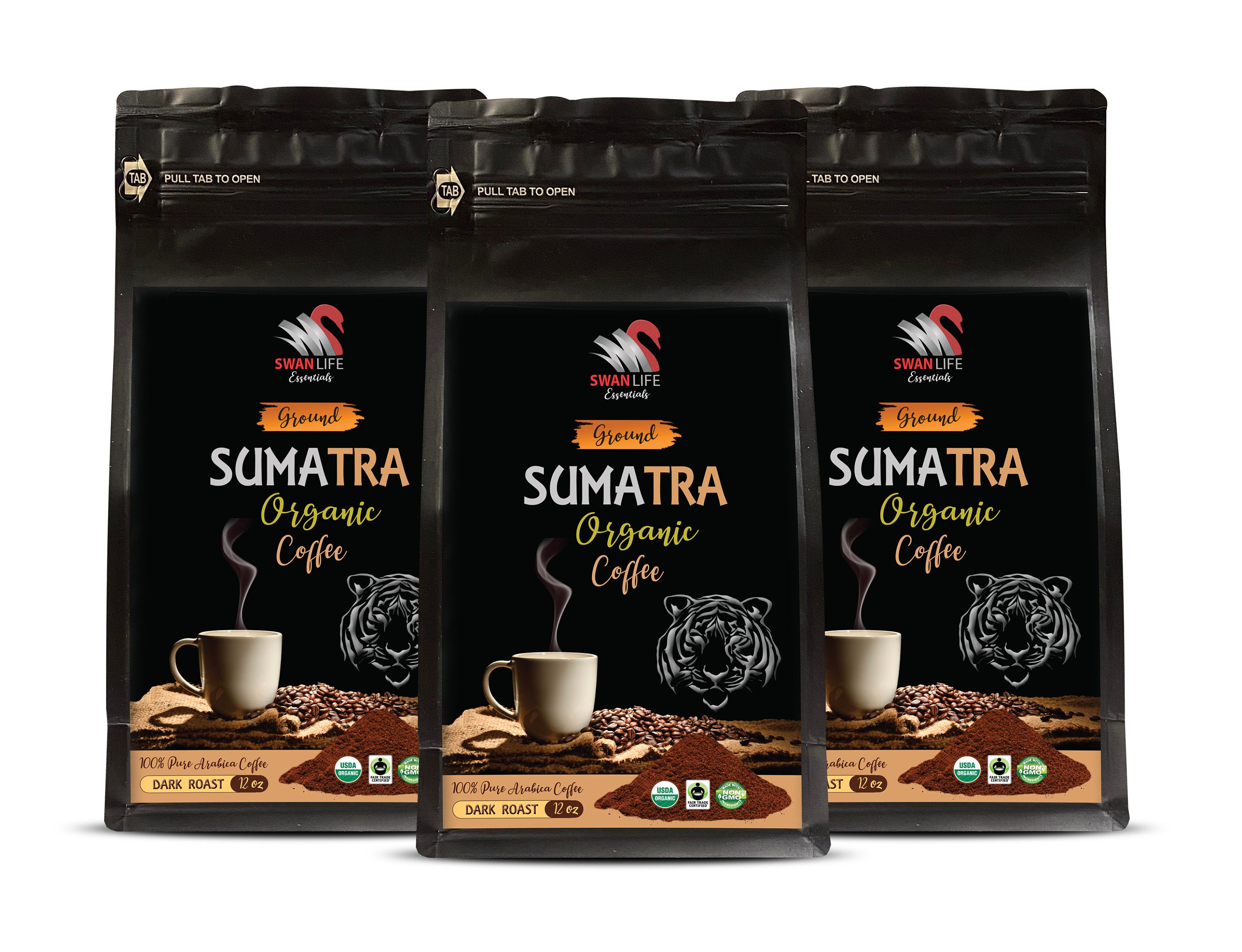 Sumatra Ground Coffee Dark Roast - Sumatra Ground Organic Coffee, Dark ...