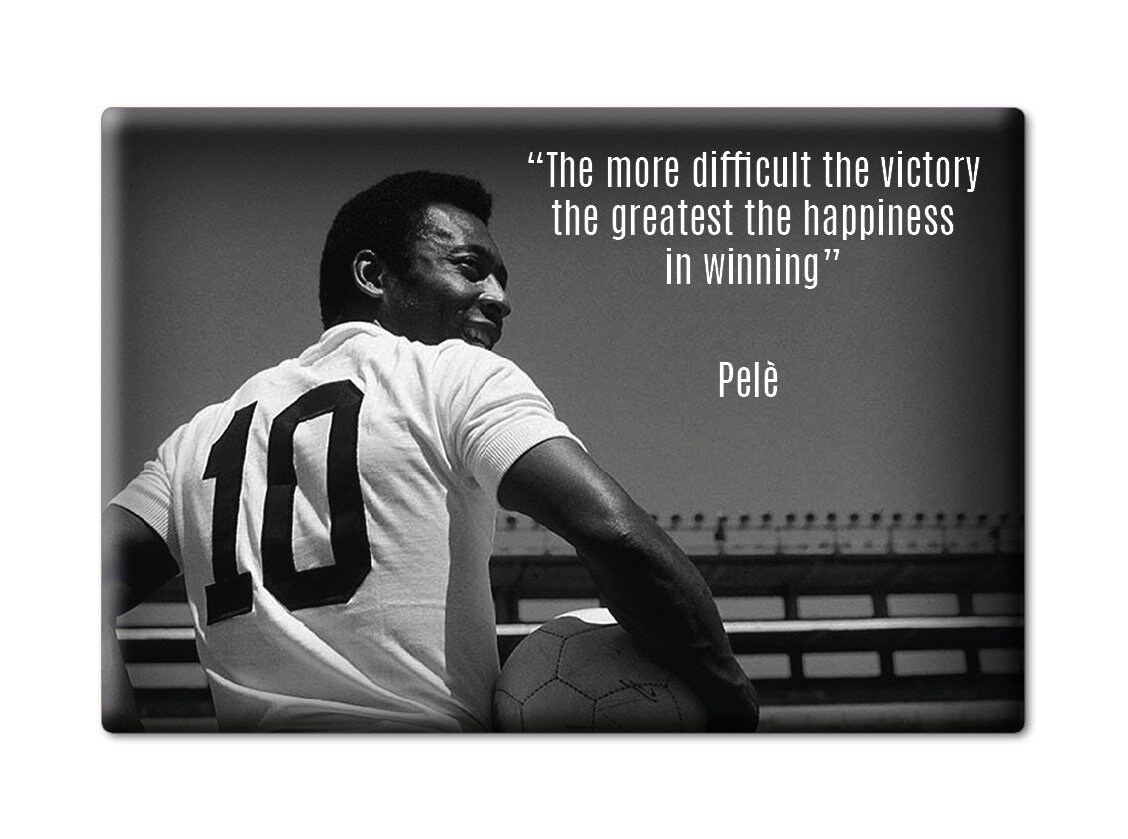 Pele Pelè Fridge Magnets Soccer Player Brazil Signature Pelé Foto Shirt ...