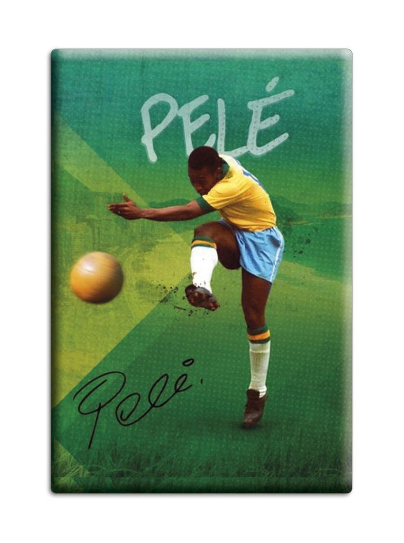Pele Pelè Fridge Magnets Soccer Player Brazil Signature Pelé Foto Shirt ...