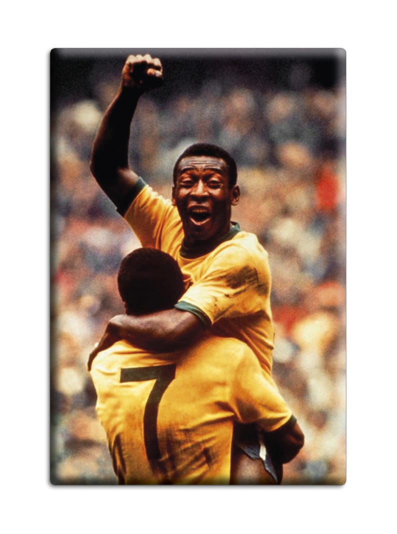 Pele Pelè Fridge Magnets Soccer Player Brazil Signature Pelé Foto Shirt ...