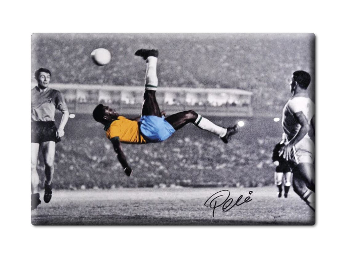 Pele Pelè Fridge Magnets Soccer Player Brazil Signature Pelé Foto Shirt ...