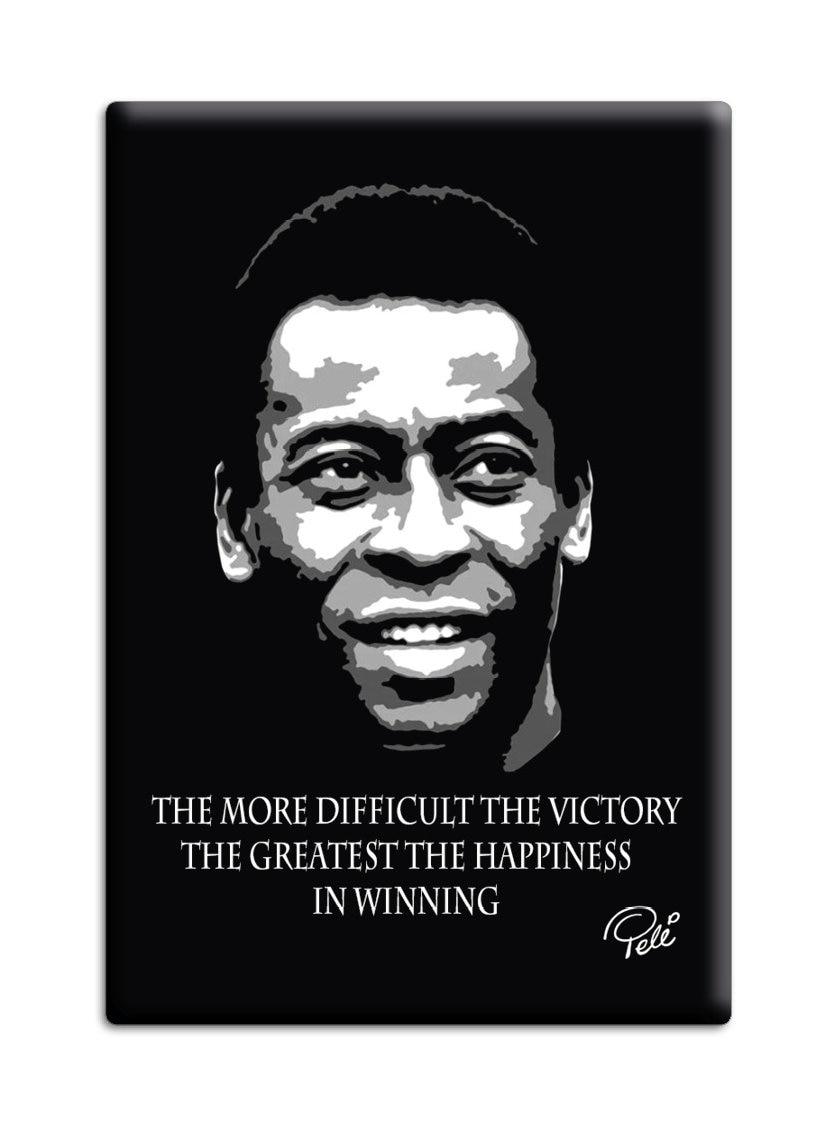 Pele Pelè Fridge Magnets Soccer Player Brazil Signature Pelé Foto Shirt ...