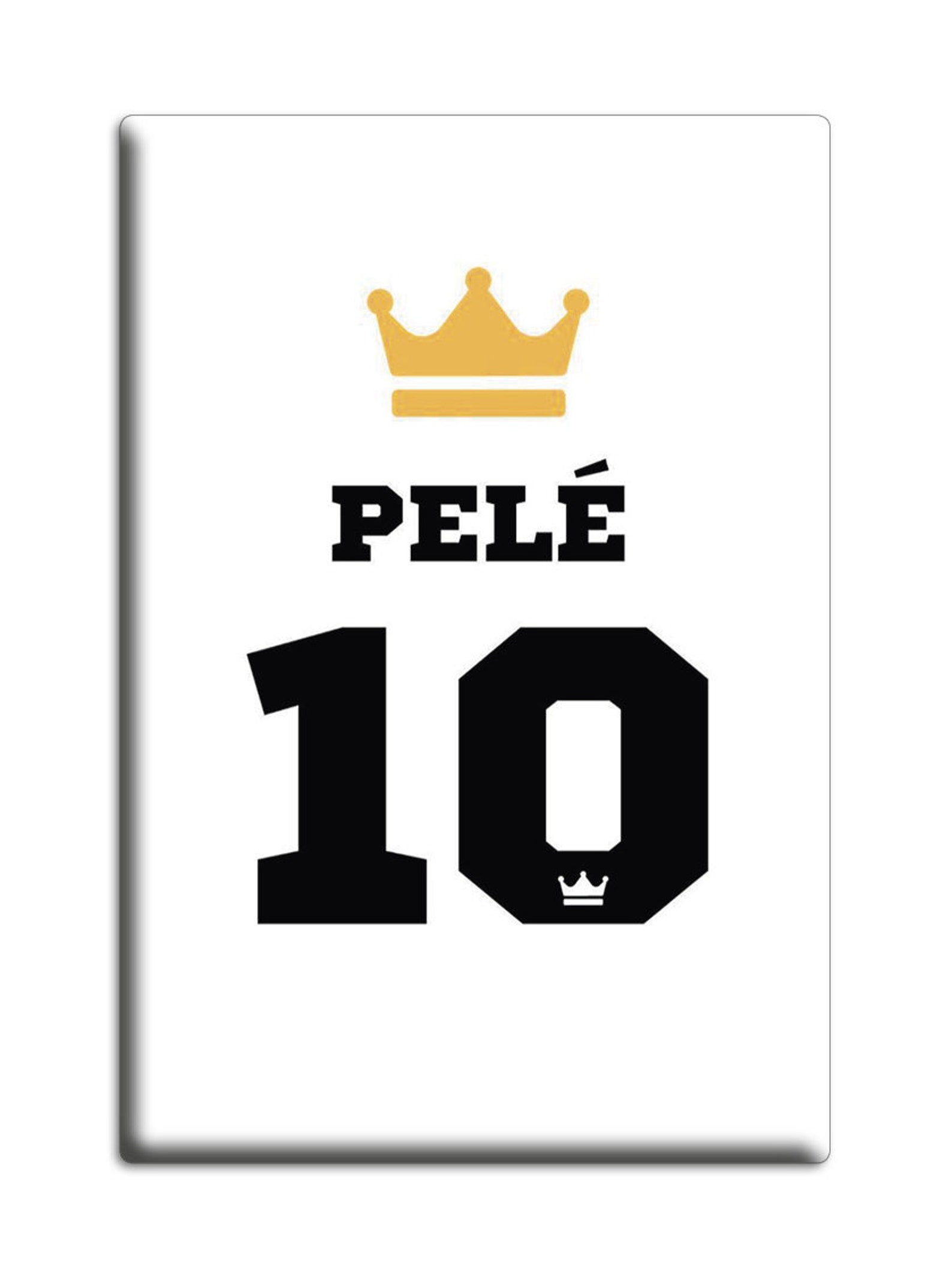 Pele Pelè Fridge Magnets Soccer Player Brazil Signature Pelé Foto Shirt ...