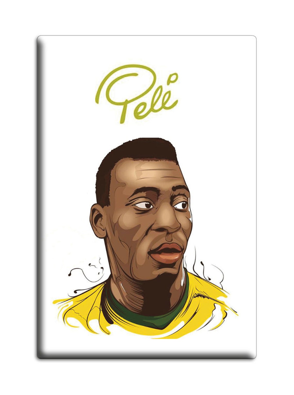 Pele Pelè Fridge Magnets Soccer Player Brazil Signature Pelé - Etsy