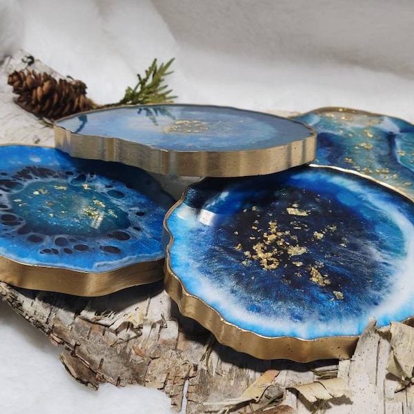 Agate Coasters - Etsy