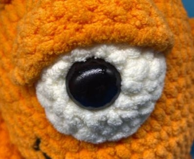 PDF Crochet Pattern: Larry the Monster. Cute Orange Monster Plush Yarn ...