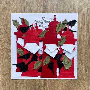 Die Cut Christmas Post Box, Mail Box Embellishments, Scrapbooking ...