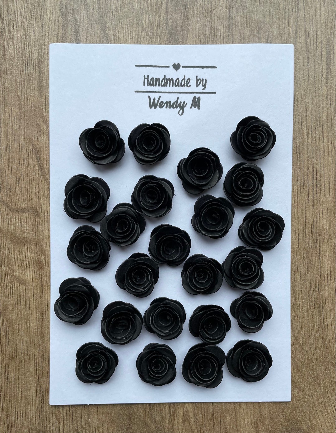 Hand Rolled Paper Flowers, Black Roses, Paper Roses, Rolled Roses ...