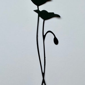 Poppy Die Cut Silhouette X10 Embellishments, Toppers, Card Making ...