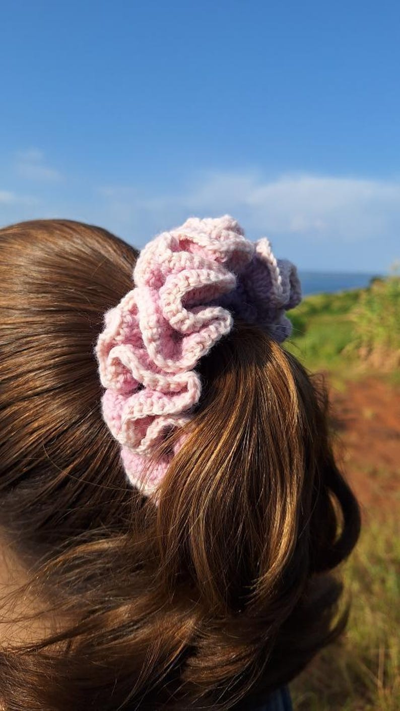 CROCHET PATTERN Coral Scrunchie Crochet Pattern Digital Download PDF - Etsy