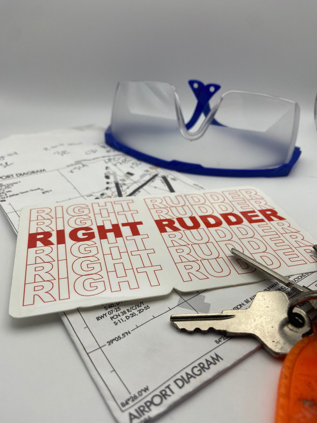 Right Rudder Aviation Sticker Pilot Gift - Etsy