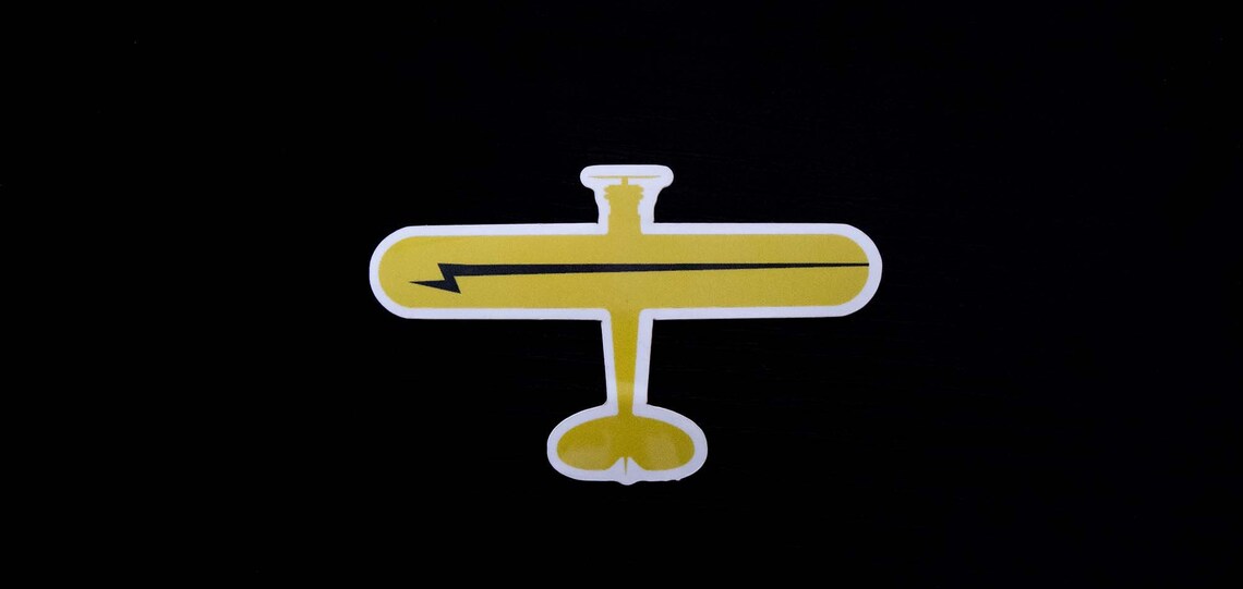 Minimal Piper Cub Sticker Airplane Sticker - Etsy