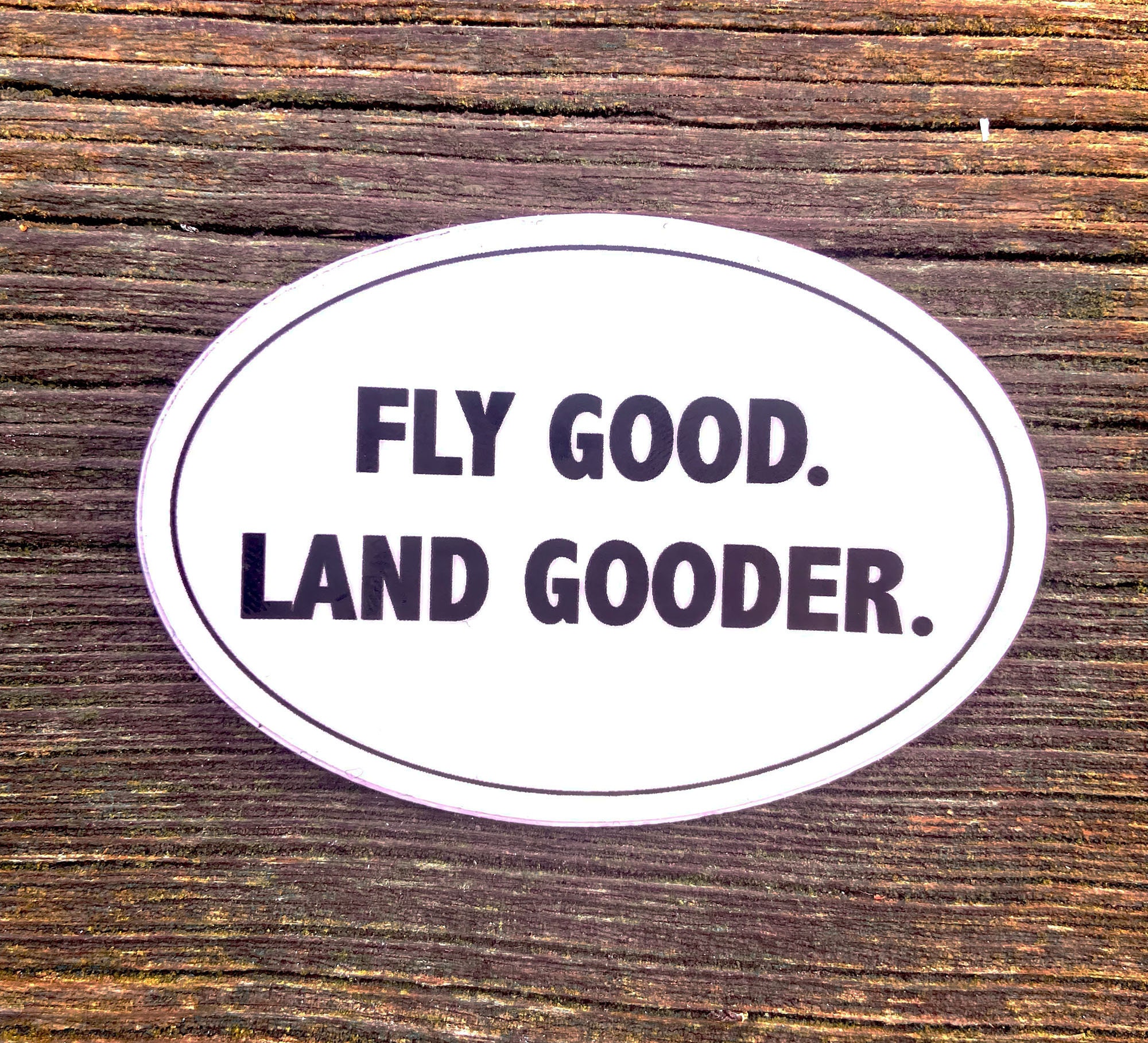 Fly Good. Land Gooder Airplane Sticker Pilot Gift - Etsy