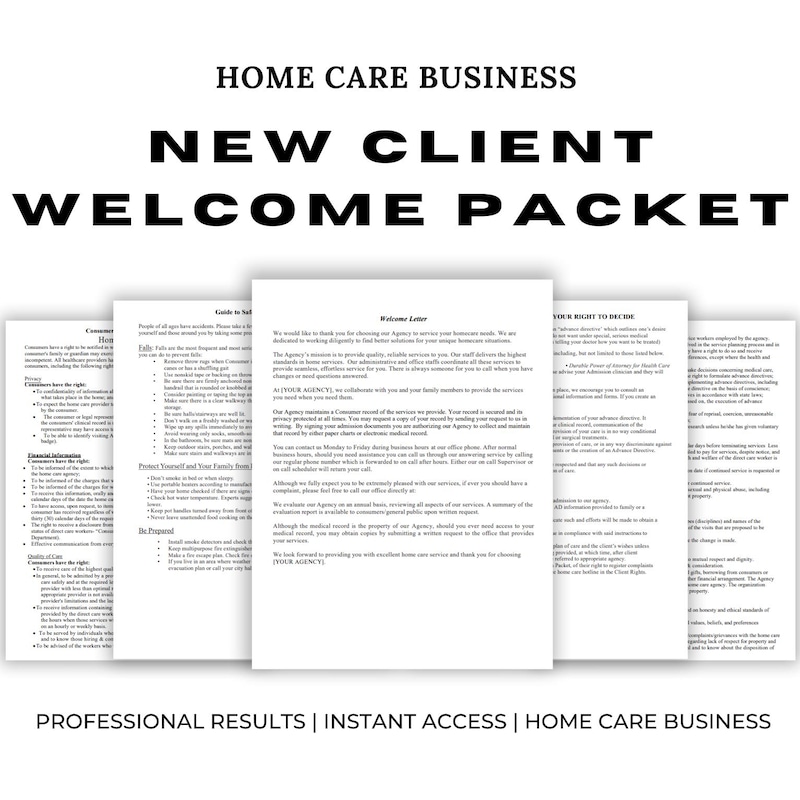 Welcome Packet - Etsy