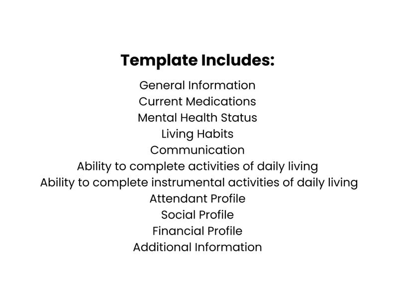 Home Care Client Intake & Assessment Form: Non-medical (PDF Template ...