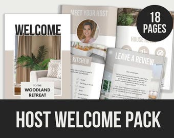 Airbnb Host Welcome Packet | Airbnb Hosting | Canva Template | Welcome ...