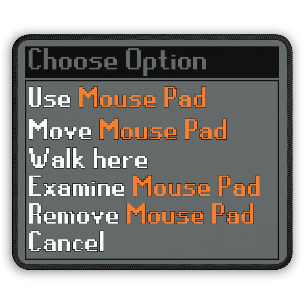 OSRS Inspired Gray Gaming Mouse Pad 9x7 Inch - Etsy