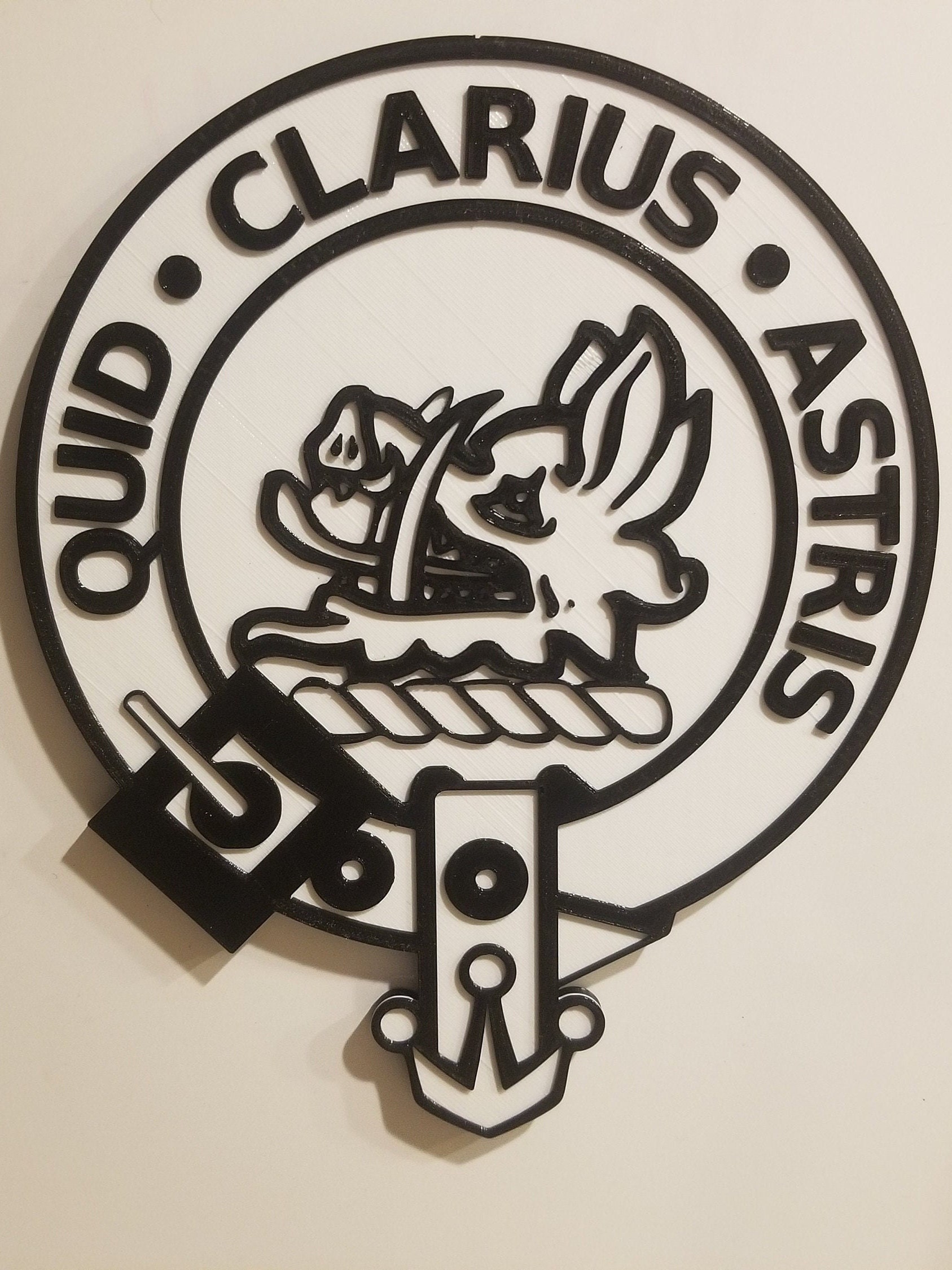 Clan Baillie Crest 3D Printed Wall Art - Etsy