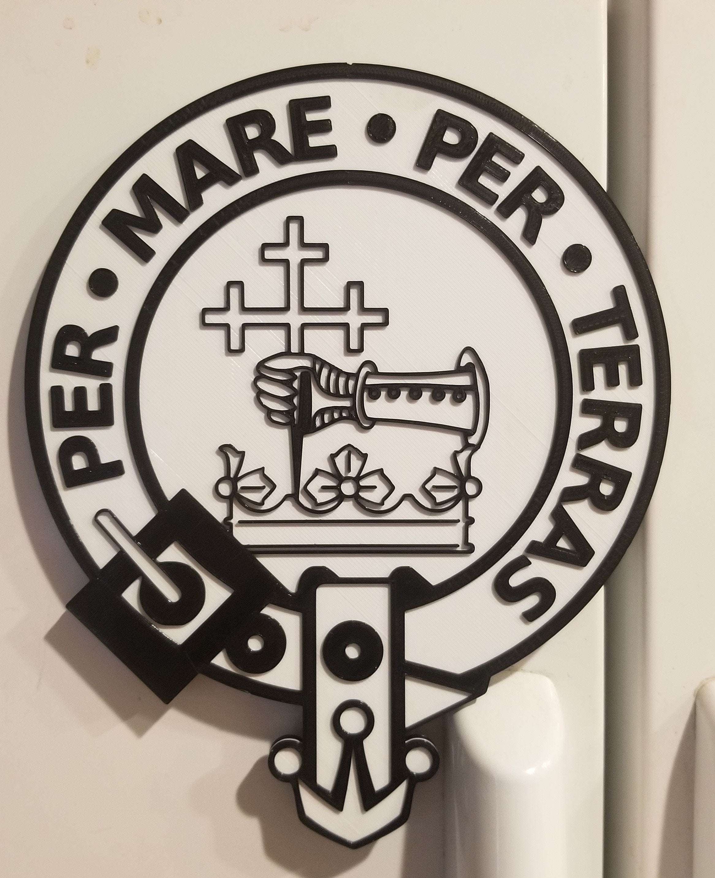 Clan Macdonald Crest 3D Printed Wall Art - Etsy