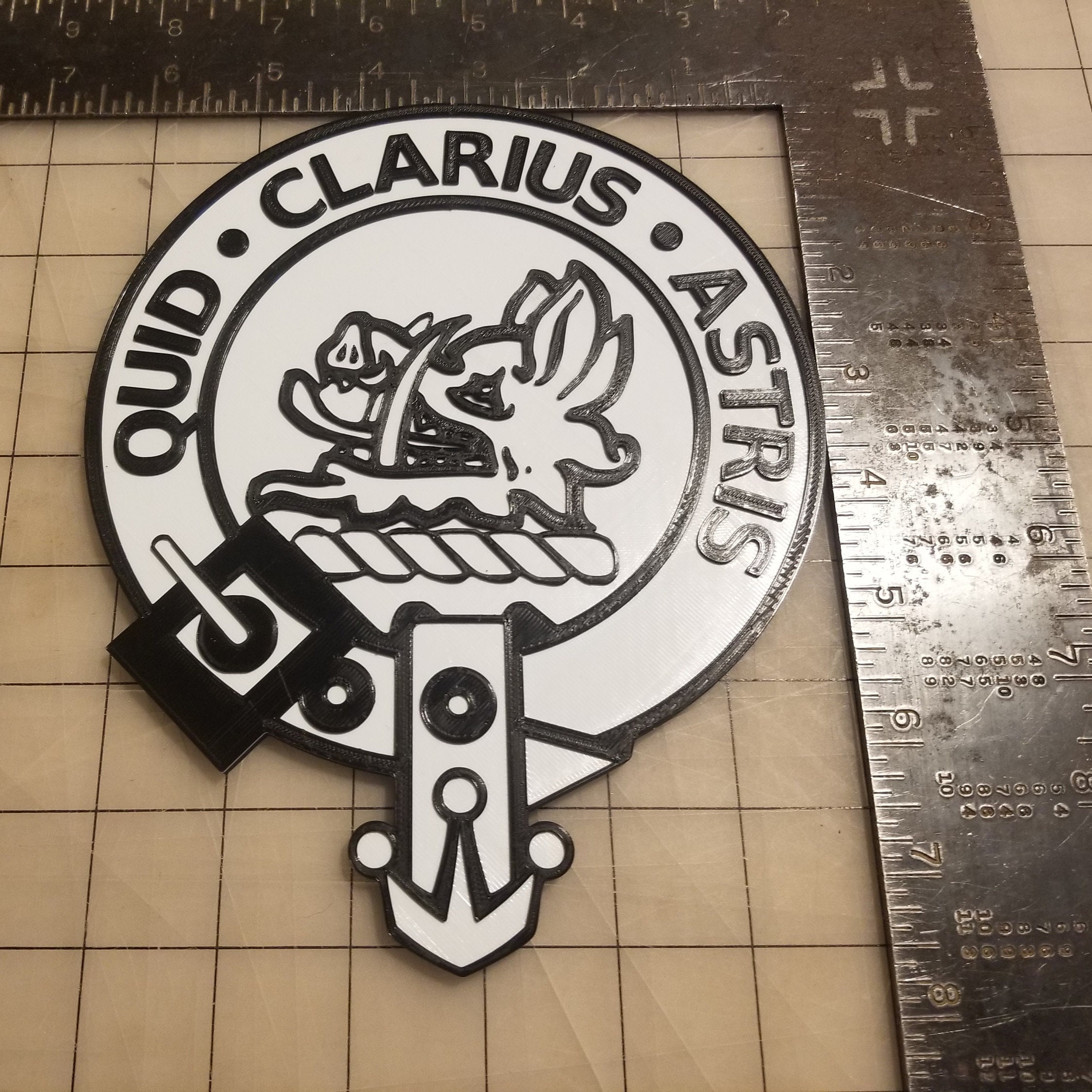 Clan Baillie Crest 3D Printed Wall Art - Etsy