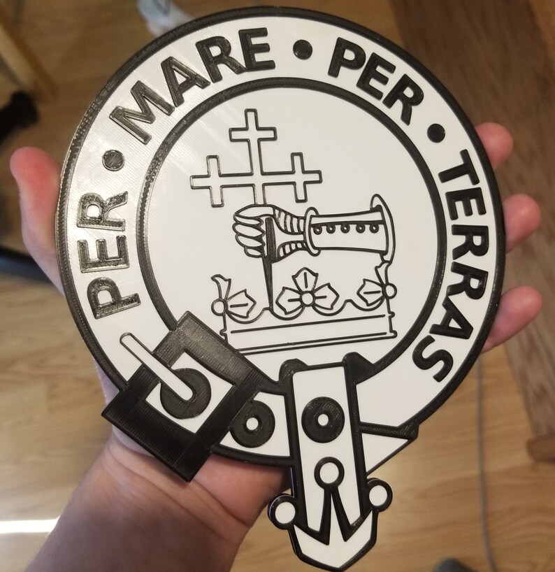 Clan Macdonald Crest 3D Printed Wall Art - Etsy