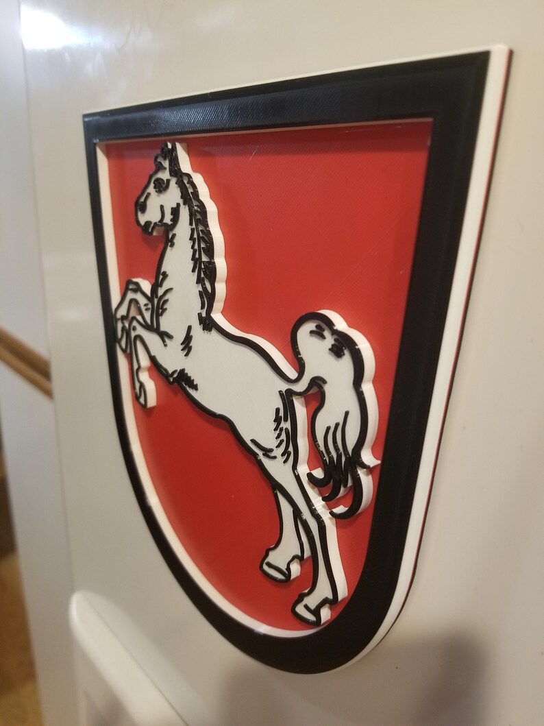 Lower Saxony Coat of Arms 3D Printed Wall Art - Etsy
