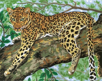 Leopard Needlepoint | Etsy